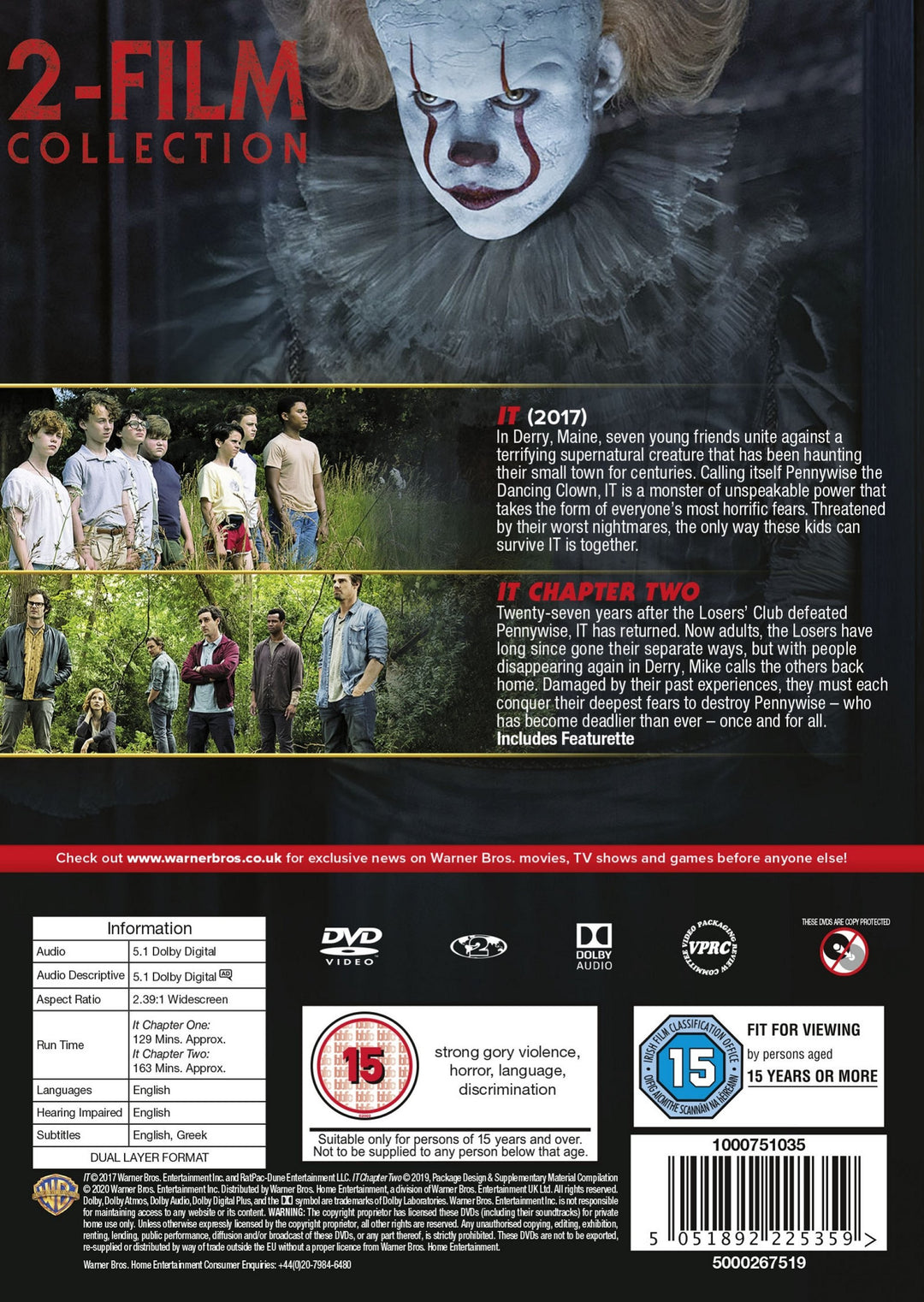 IT Chapter One & Two (DVD)