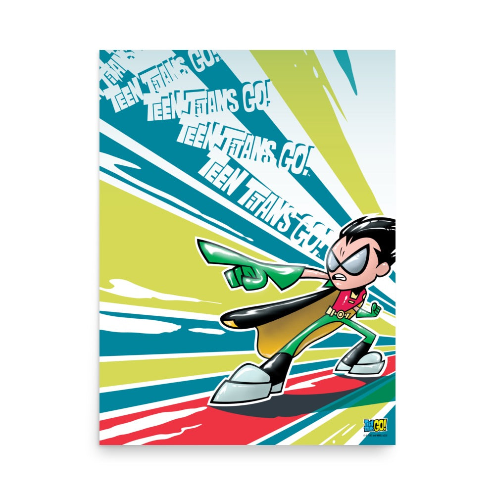 Teen Titans Go Stripes Poster